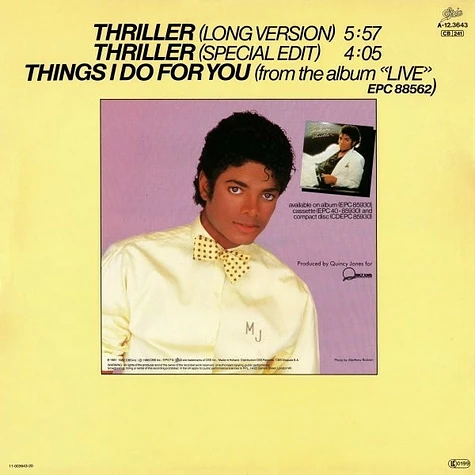 Michael Jackson - Thriller - Vinyl 12" - 1983 - EU - Original | HHV