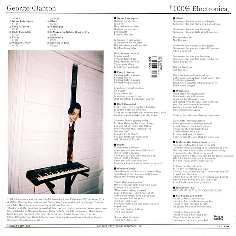 George Clanton - 100% Electronica Volcano Splattered Vinyl Edition ...