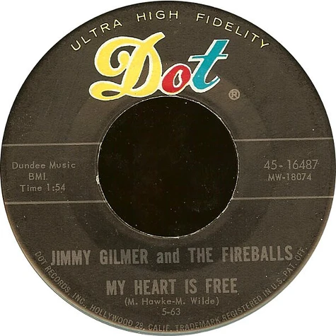 Jimmy Gilmer And The Fireballs - Sugar Shack - Vinyl 7" - 1963 - US ...