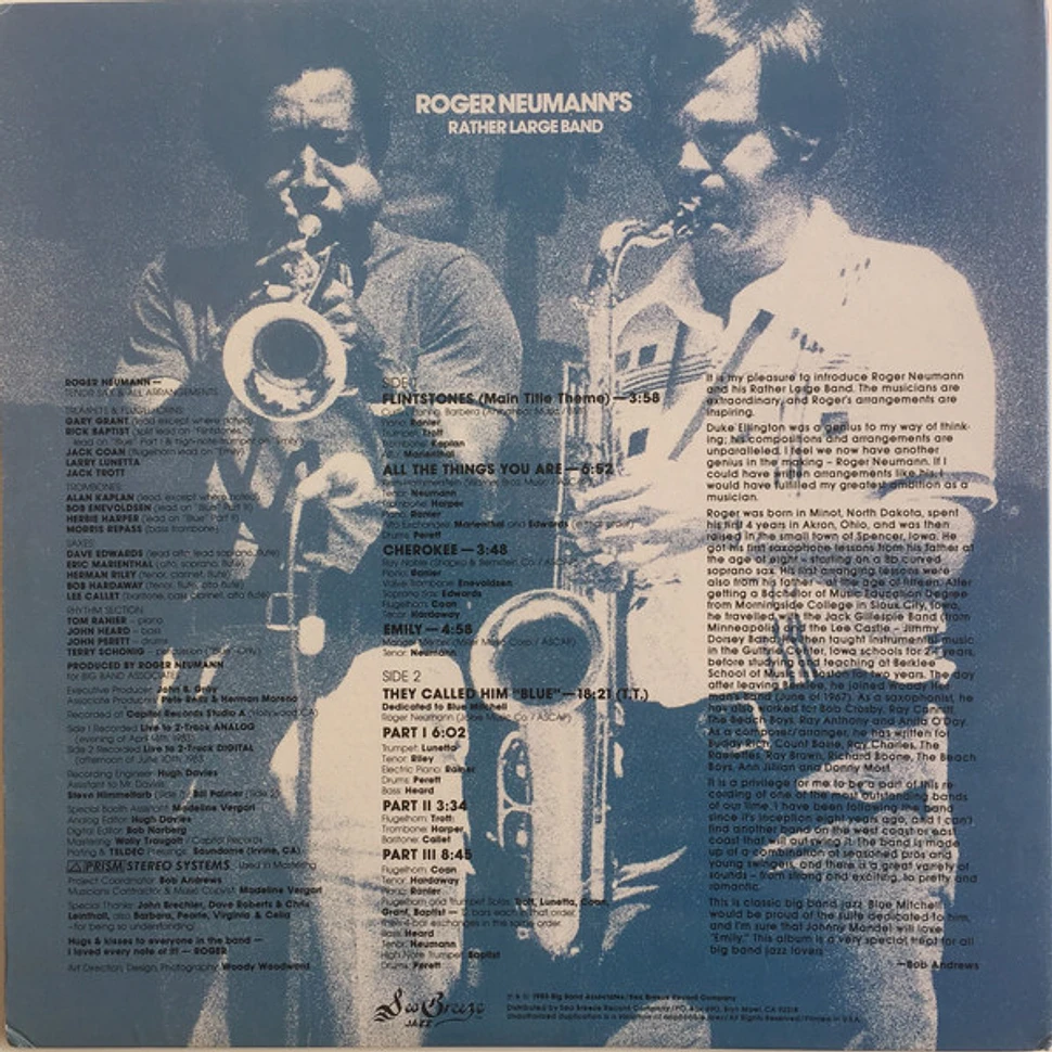 Roger Neumann's Rather Large Band - Introducing Roger Neumann's Rather ...