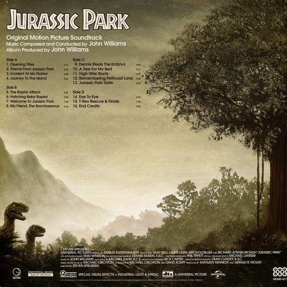 John Williams - OST Jurassic Park - Vinyl 2LP - 2014 - US - Original | HHV