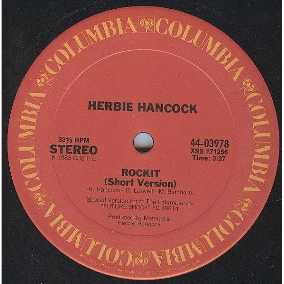 Herbie Hancock - Rockit (Extended Dance Version) - Vinyl 12" - 1983 ...