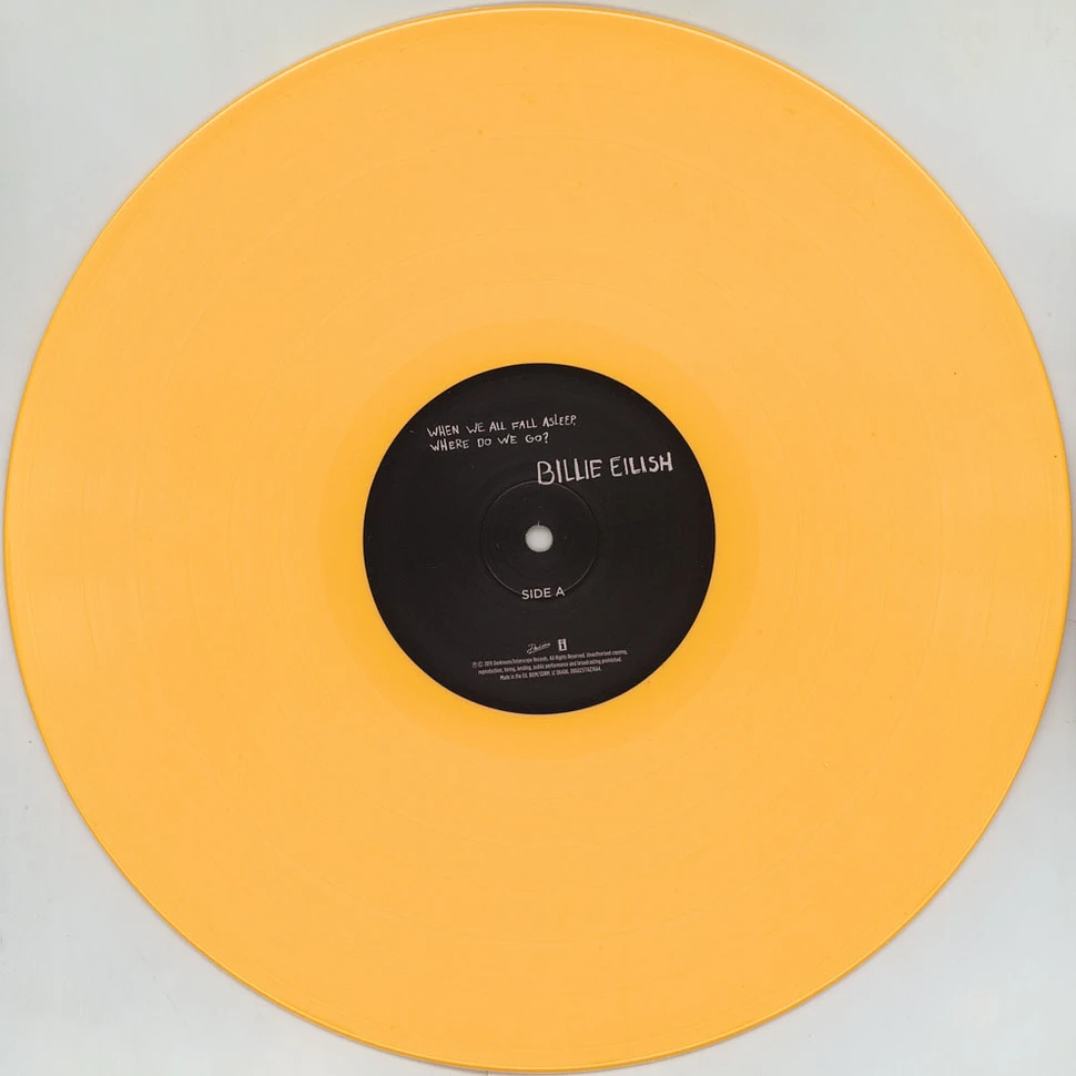Billie Eilish - When We All Fall Asleep, Where Do We Go? Apricot Vinyl ...