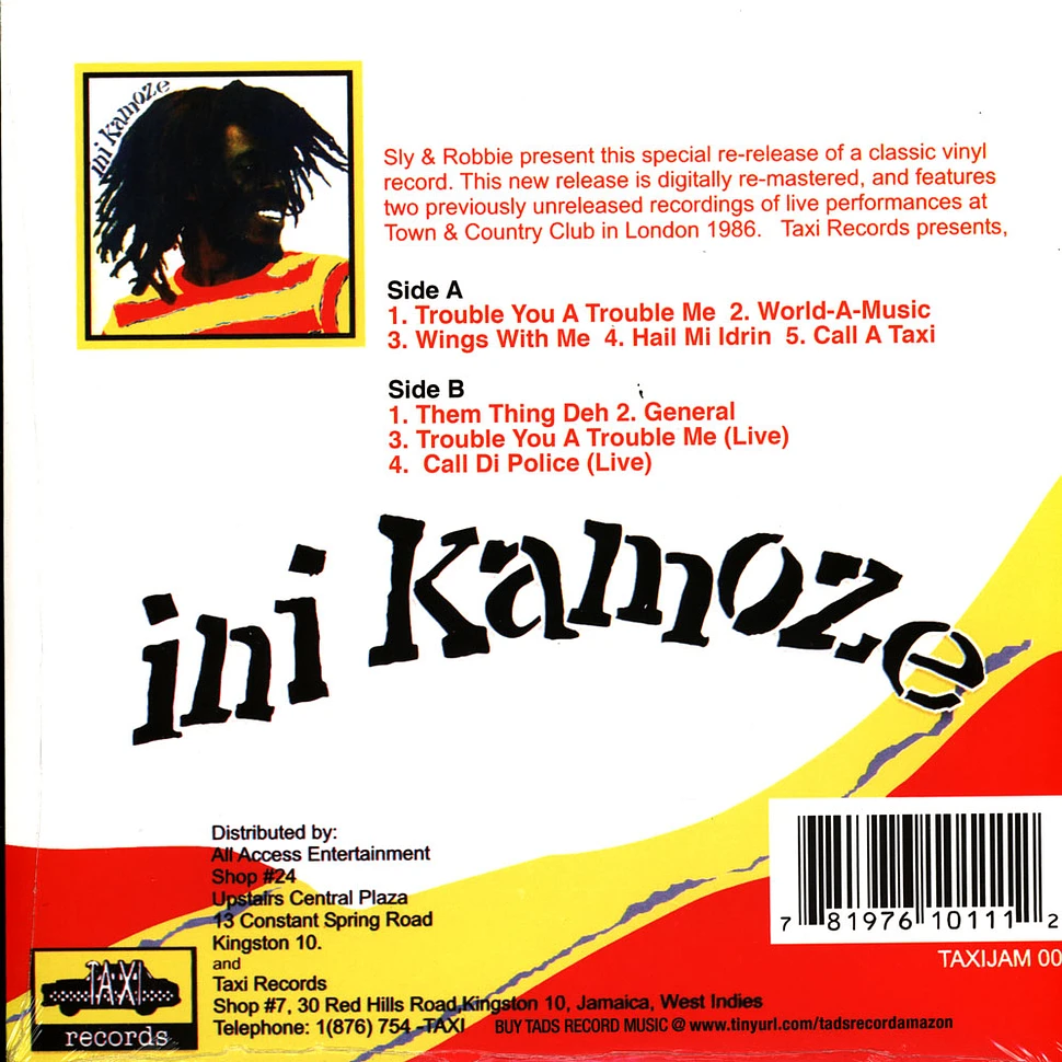 Ini Kamoze - Sly & Robbie Present Ini Kamoze - Vinyl LP - 1983 - US ...