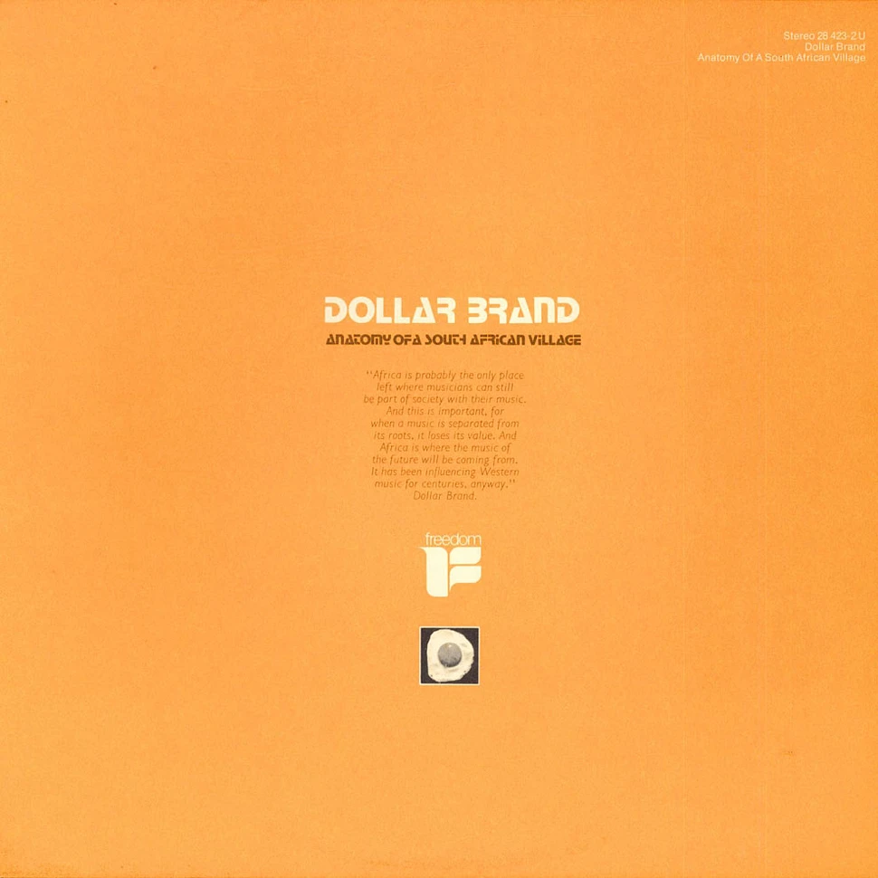 Dollar Brand - Anatomy Of A South African Village - Vinyl LP - 1972 ...