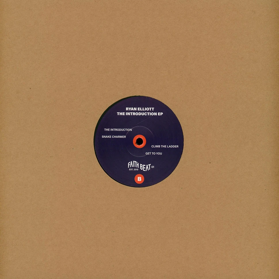Ryan Elliott - The Introduction EP - Vinyl 12" - 2019 - DE - Original | HHV