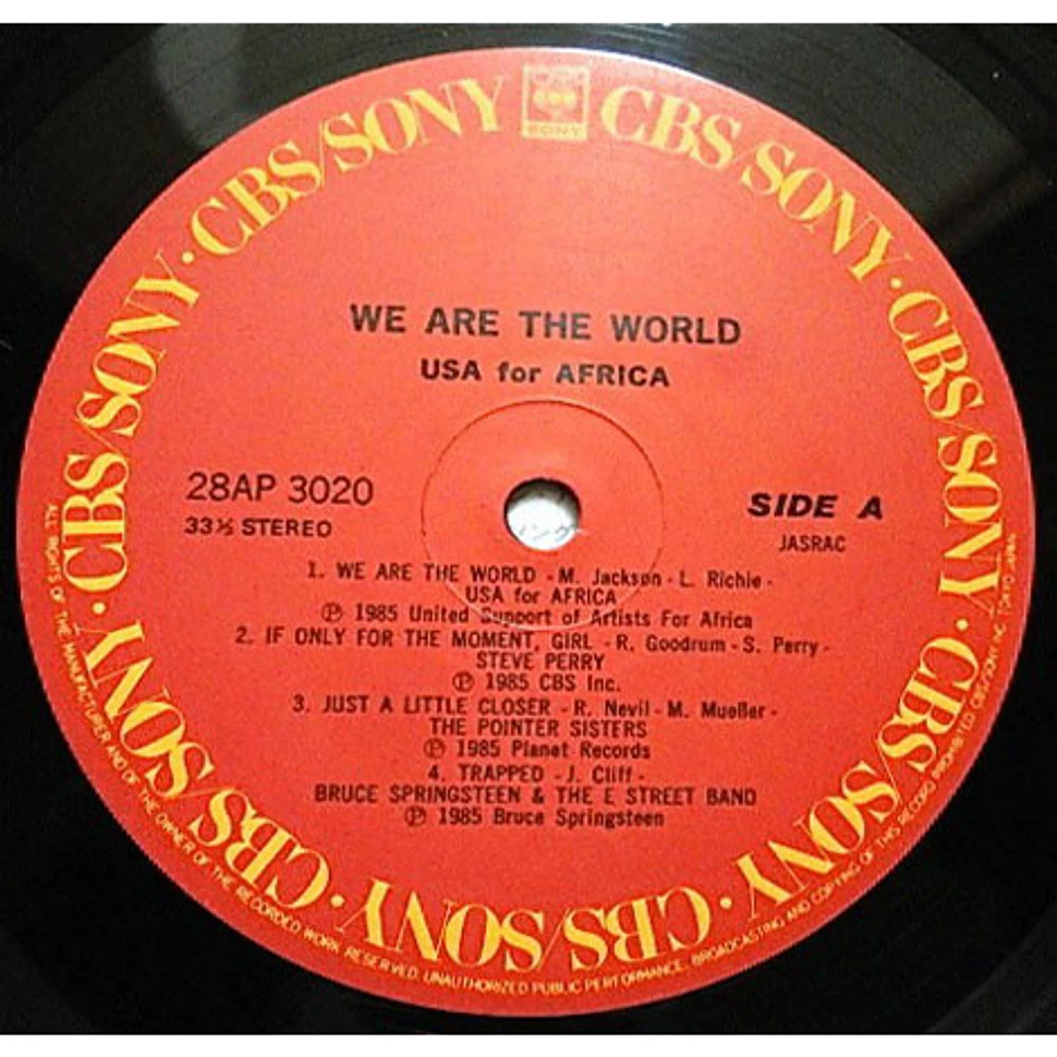 USA For Africa - We Are The World - Vinyl LP - 1985 - JP - Original | HHV
