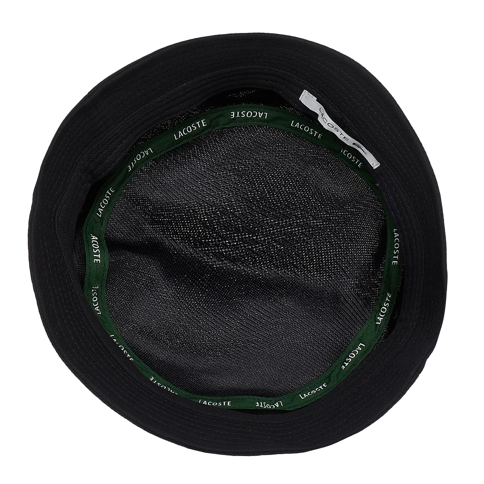 Lacoste - Classics Theme Bucket Hat (Black) | HHV
