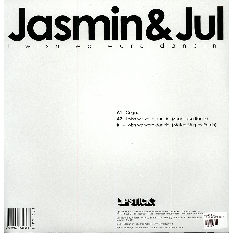 Jasmin & Jul - I Wish We Were Dancin' - Vinyl 12" - 2005 - CA ...