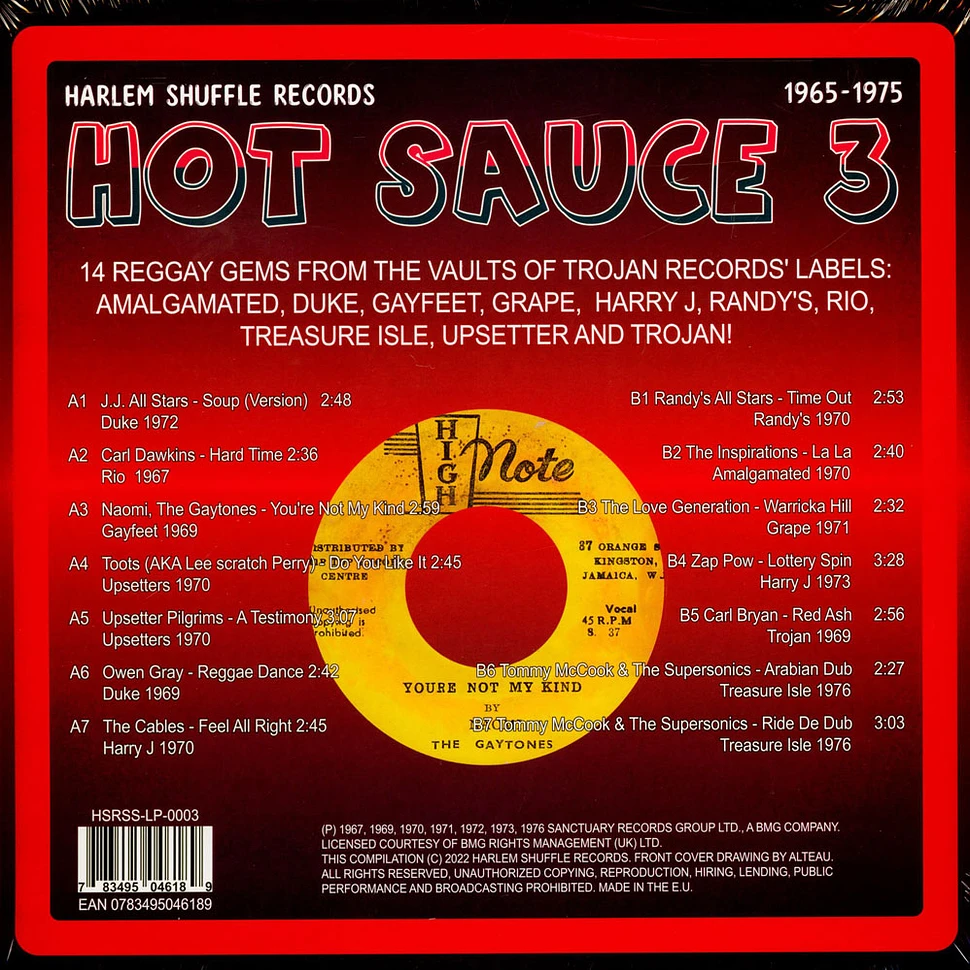 V.A. - Hot Sauce Volume 3 Rocksteady, Boss Reggae And Early Reggae 1965 ...