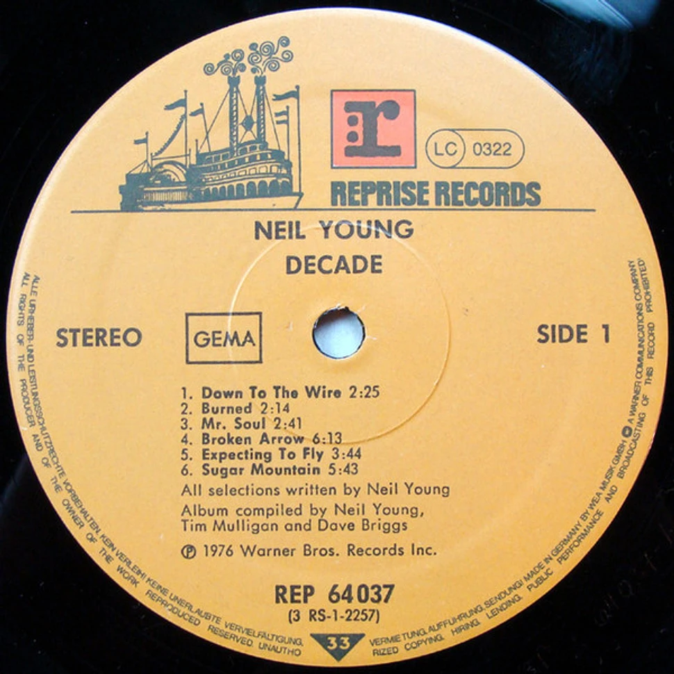 Neil Young - Decade - Vinyl 3LP - 1976 - DE - Original | HHV