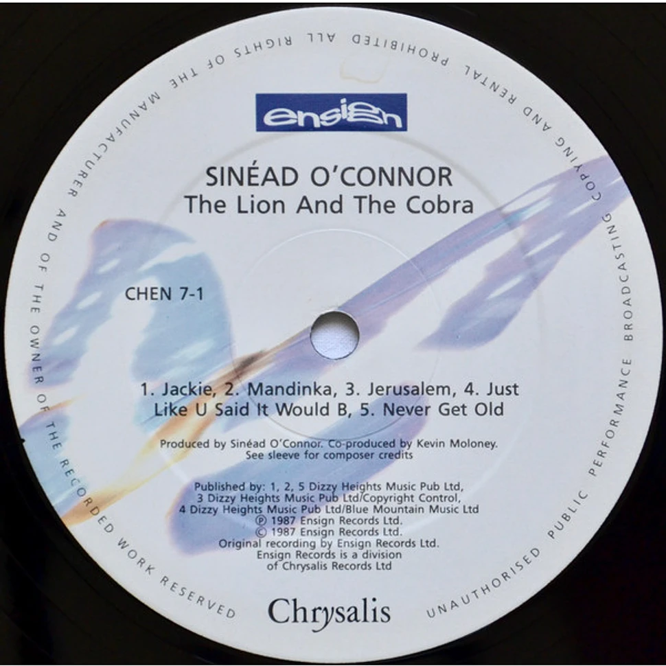 Sinéad Oconnor The Lion And The Cobra Vinyl Lp 1987 Uk