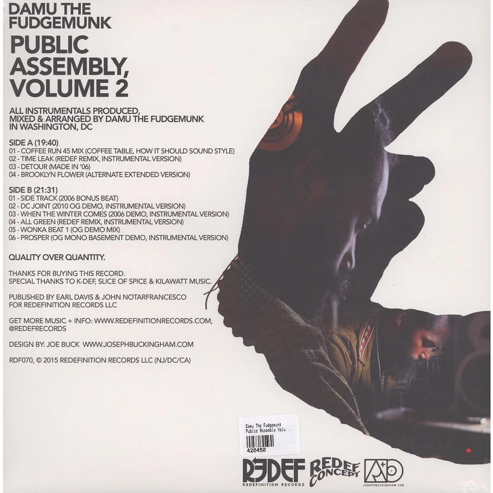 Damu The Fudgemunk - Public Assembly Volume 2 - Vinyl LP - 2015 - US ...