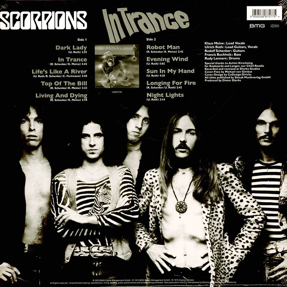 Scorpions - In Trance Colored Vinyl Edition - Vinyl LP - 2023 - EU ...