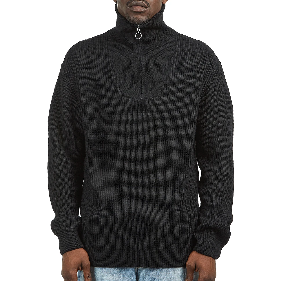 Edwin - Zagros Trucker Sweater (Black) | HHV
