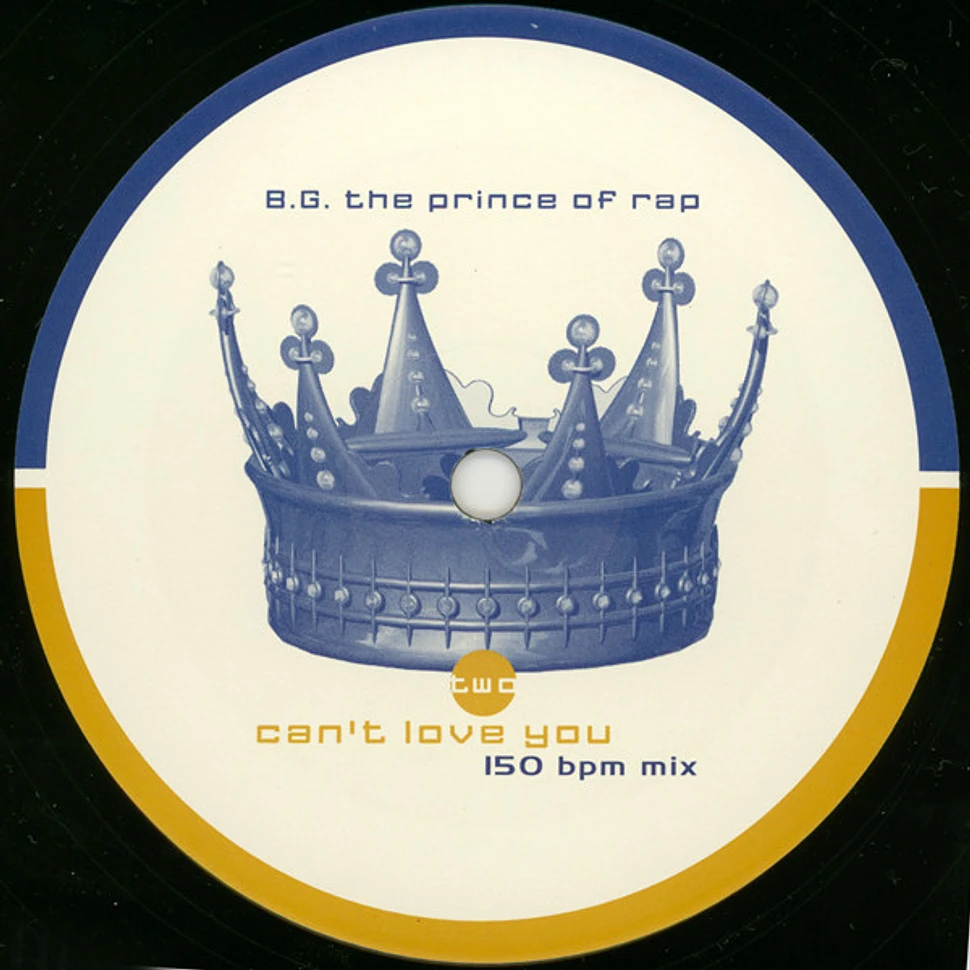B.G. The Prince Of Rap - Can't Love You - Vinyl 12" - 1995 - DE ...