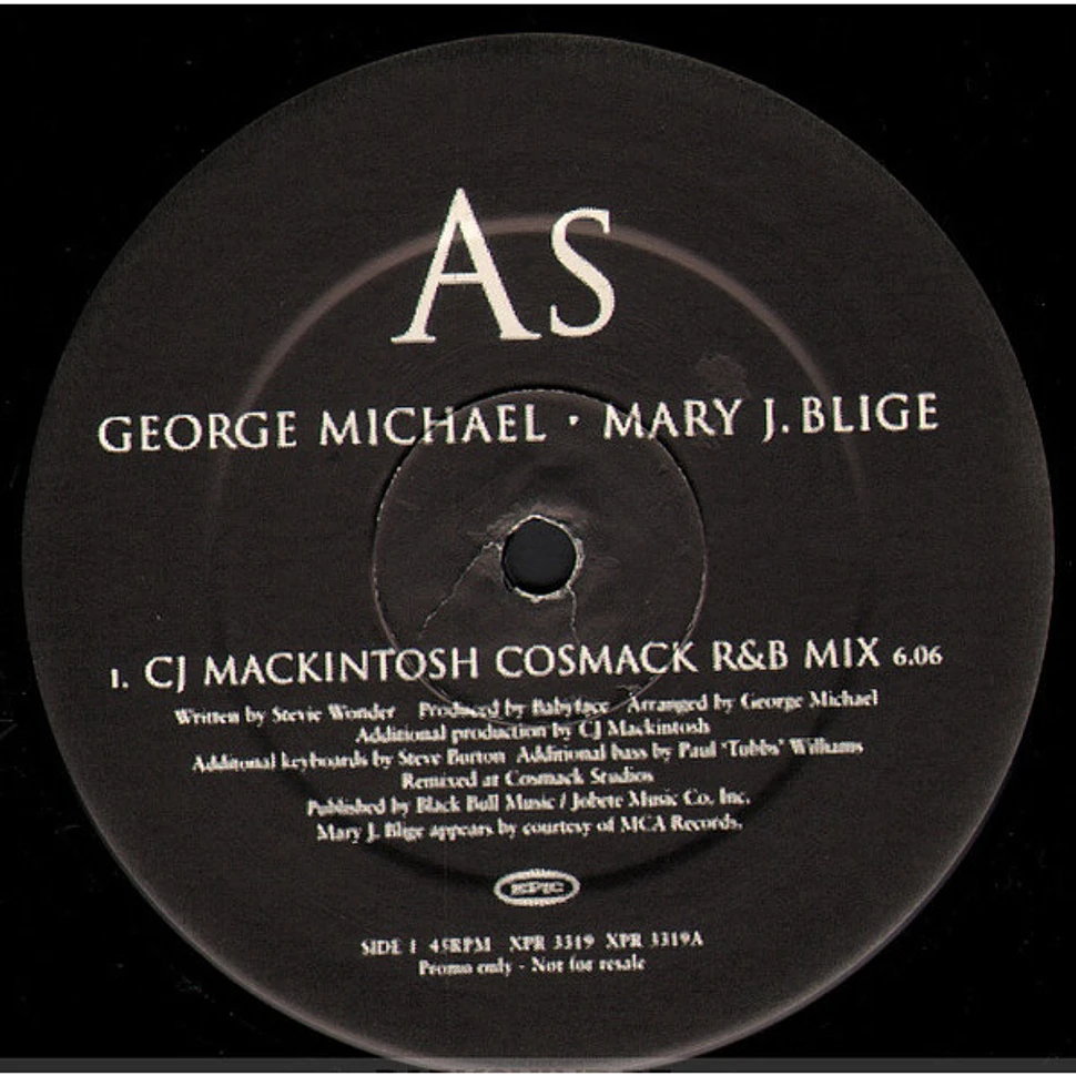 George Michael & Mary J. Blige - As (CJ Mackintosh Mixes) - Vinyl 12 ...