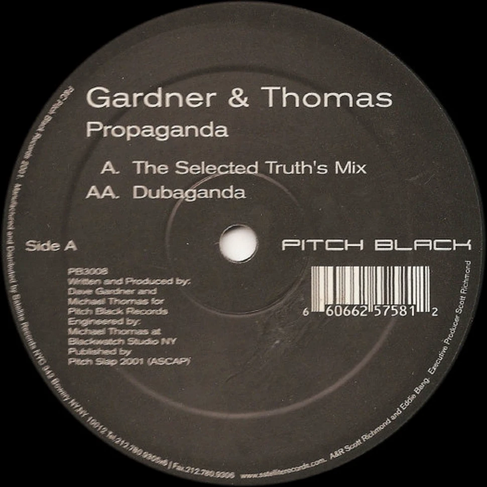 Gardner & Thomas - Propaganda - Vinyl 12" - 2001 - US - Original | HHV