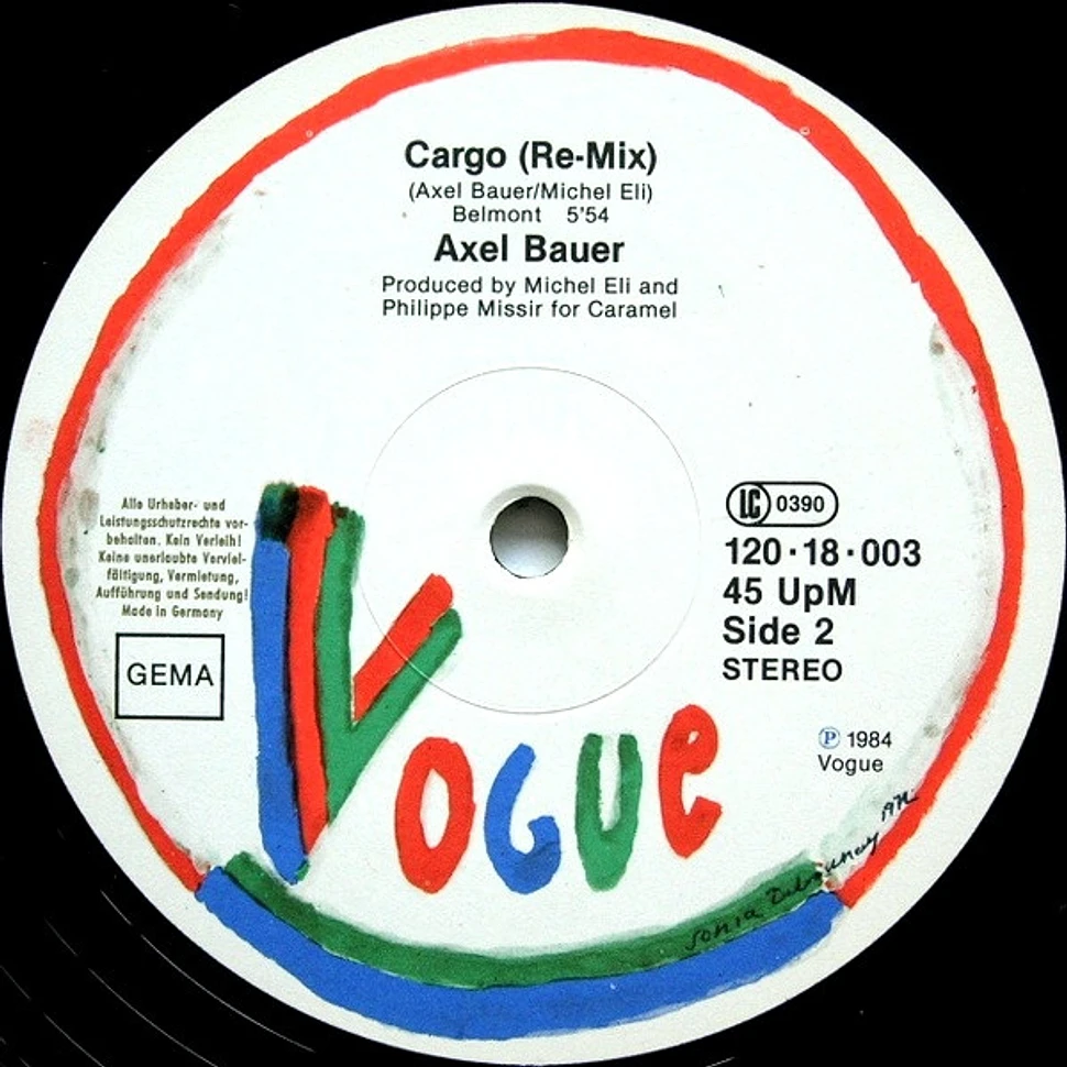 Axel Bauer - Cargo (Special-Remix) - Vinyl 12" - 1984 - DE - Original | HHV