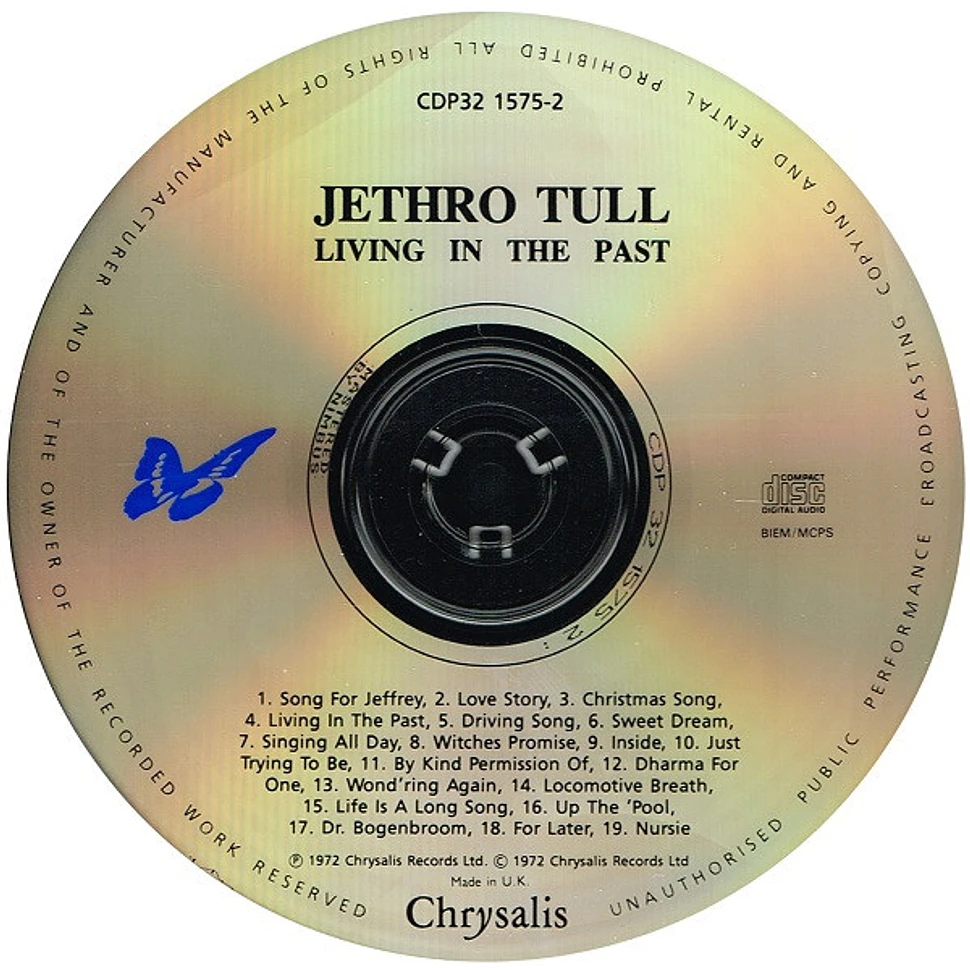 Jethro Tull - Living In The Past - CD - 1999 - UK - Reissue | HHV
