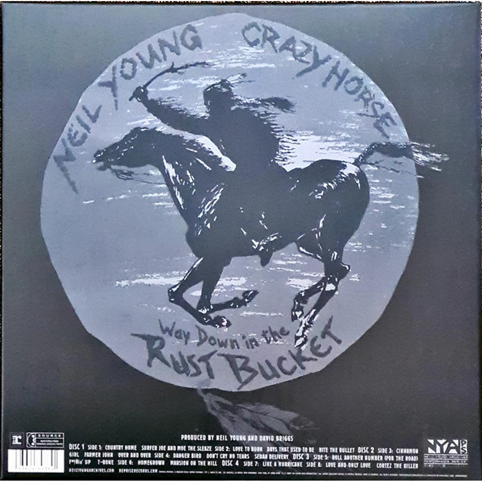 Neil Young with Crazy Horse - Way Down In The Rust Bucket - Vinyl 4LP ...