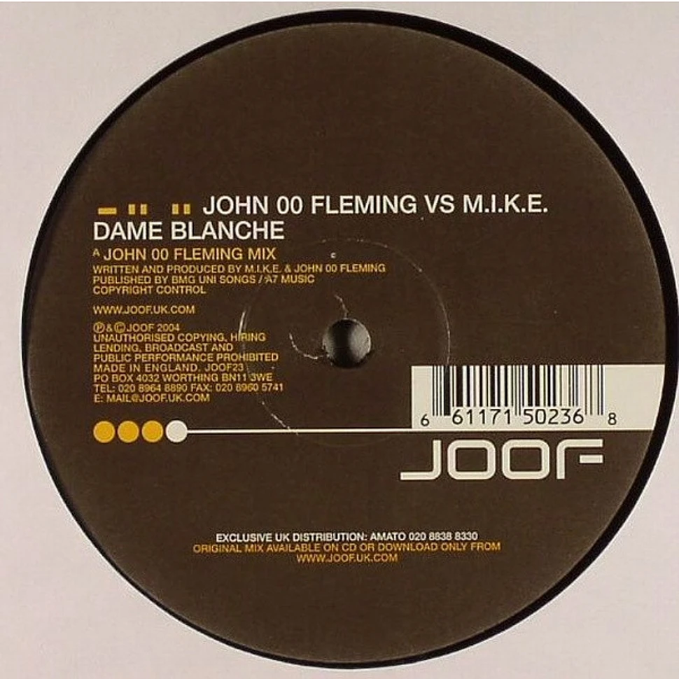 John '00' Fleming vs M.I.K.E. - Dame Blanche - Vinyl 12" - 2004 - UK ...