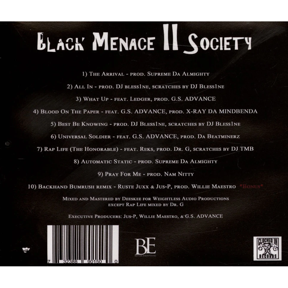 Jus-P - Black Menace To Society - CD - 2024 - US | HHV