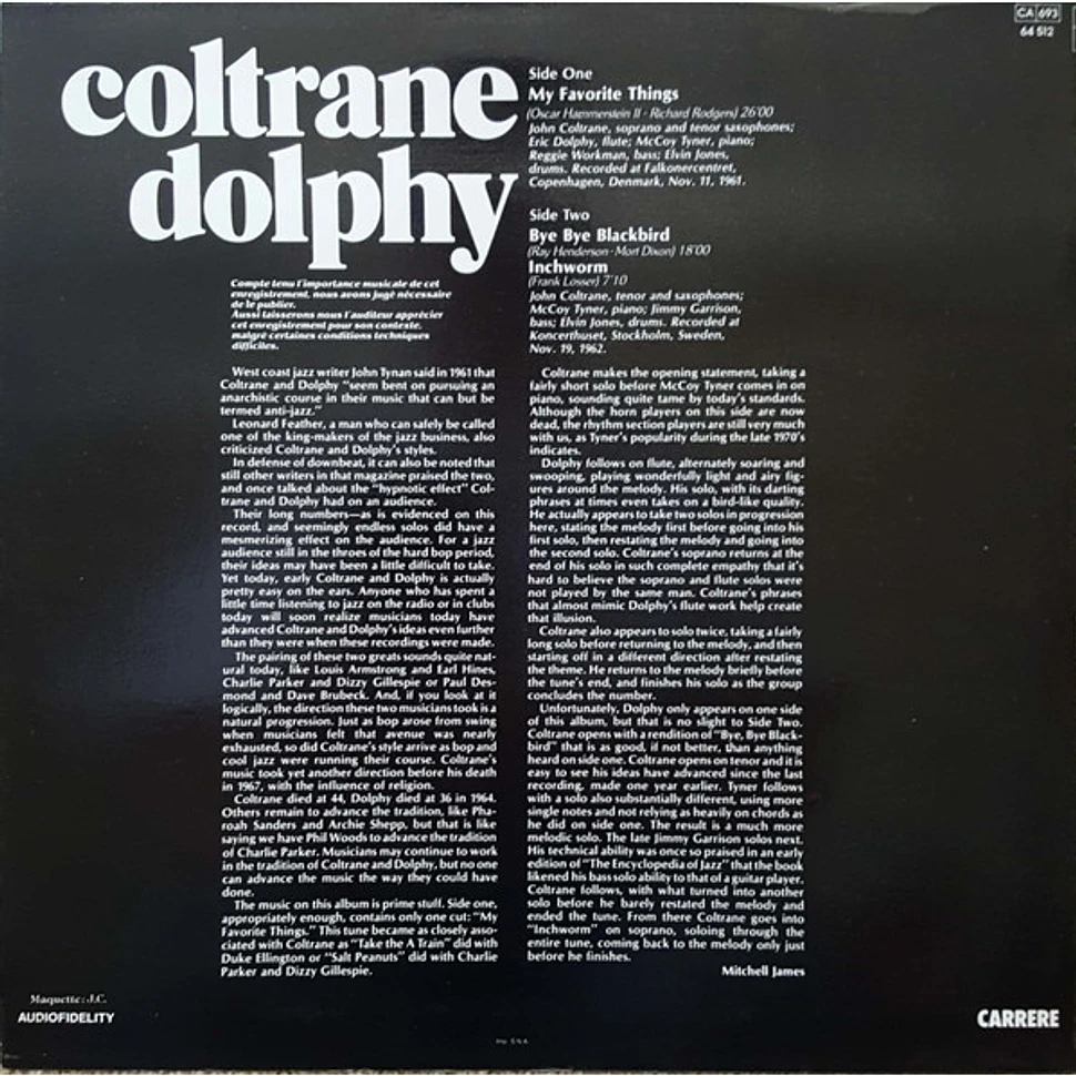 John Coltrane, Eric Dolphy - John Coltrane Eric Dolphy - Vinyl LP ...