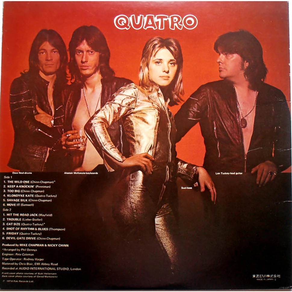 Suzi Quatro - Quatro - Vinyl LP - 1974 - JP - Original | HHV
