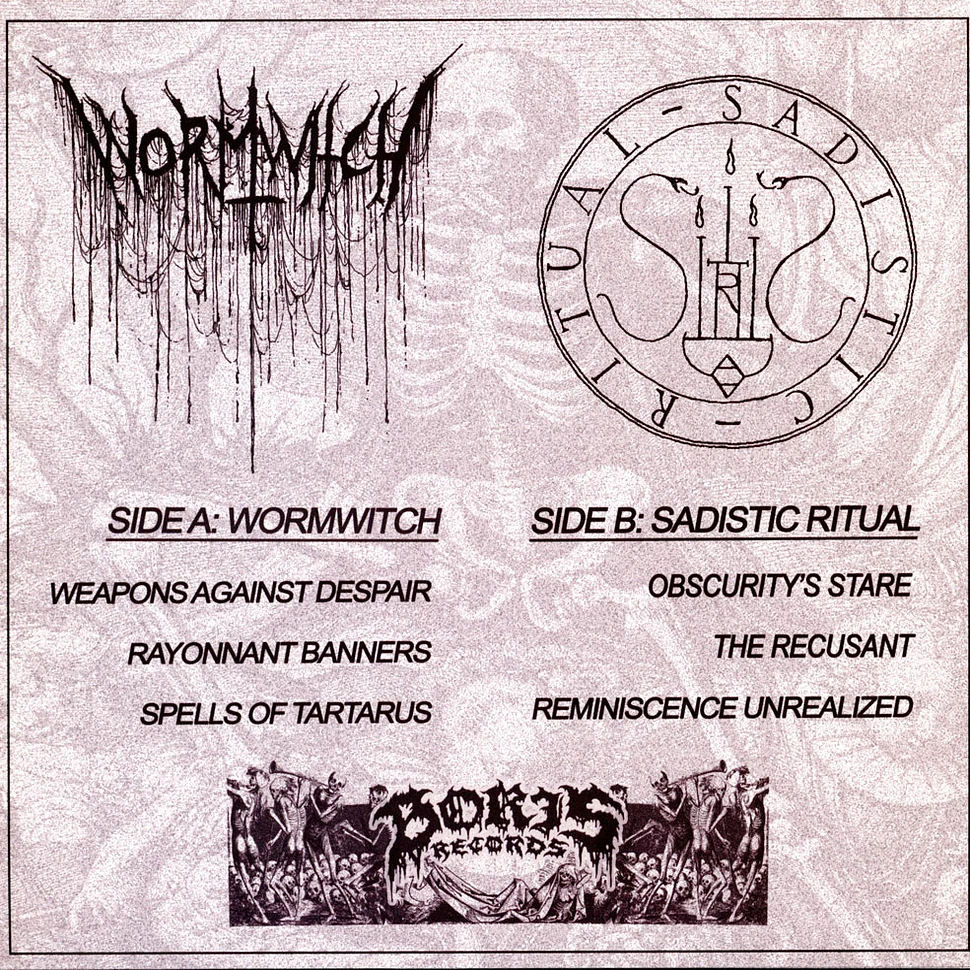 Wormwitch & Sadistic Ritual - Wormwitch And Sadistic Ritua - Vinyl LP ...