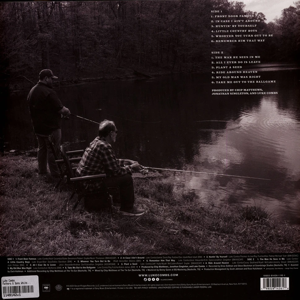 Luke Combs - Fathers & Sons White Vinyl Edition - Vinyl LP - 2024 - US ...