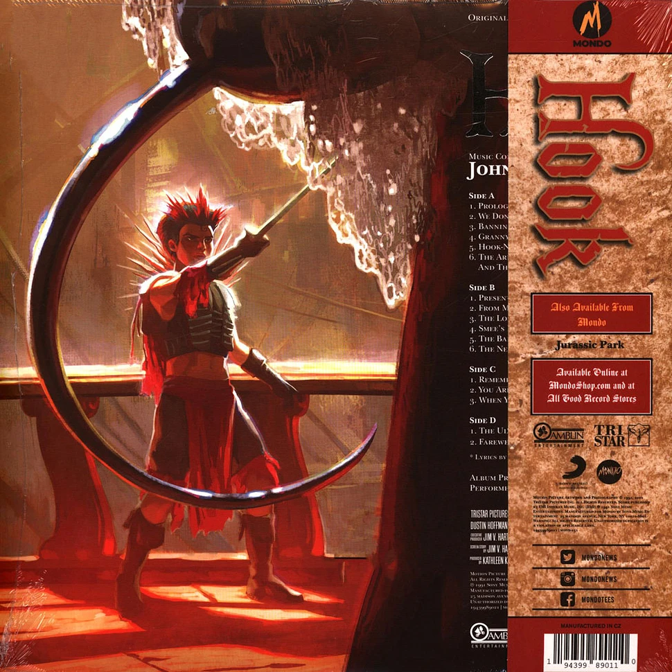 John Williams - OST Hook Original Motion Picture Soundtrack - Vinyl 2LP ...