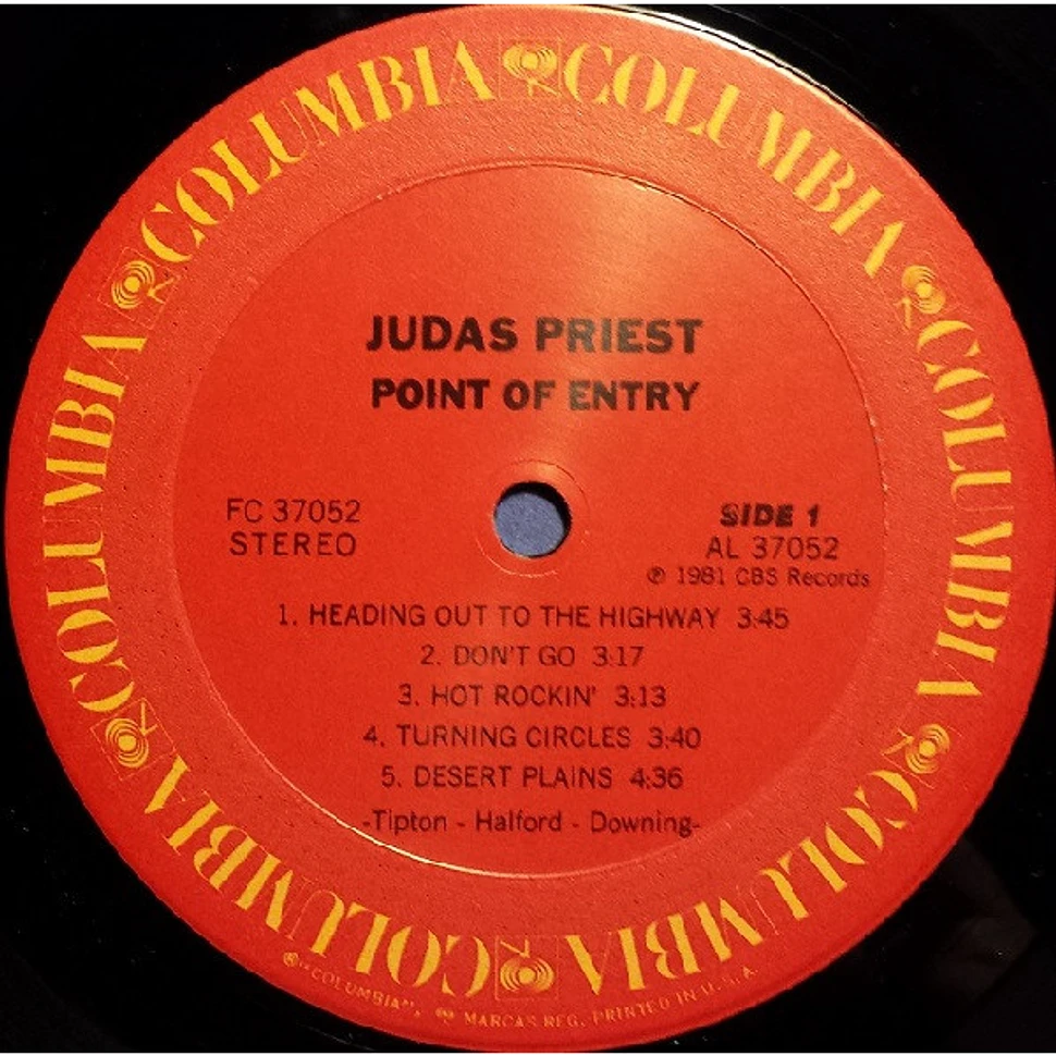 Judas Priest - Point Of Entry - Vinyl LP - 1981 - US - Original | HHV