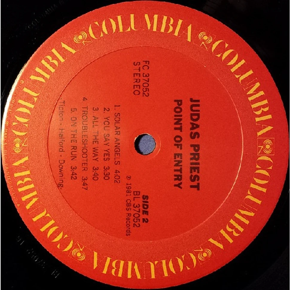 Judas Priest - Point Of Entry - Vinyl LP - 1981 - US - Original | HHV