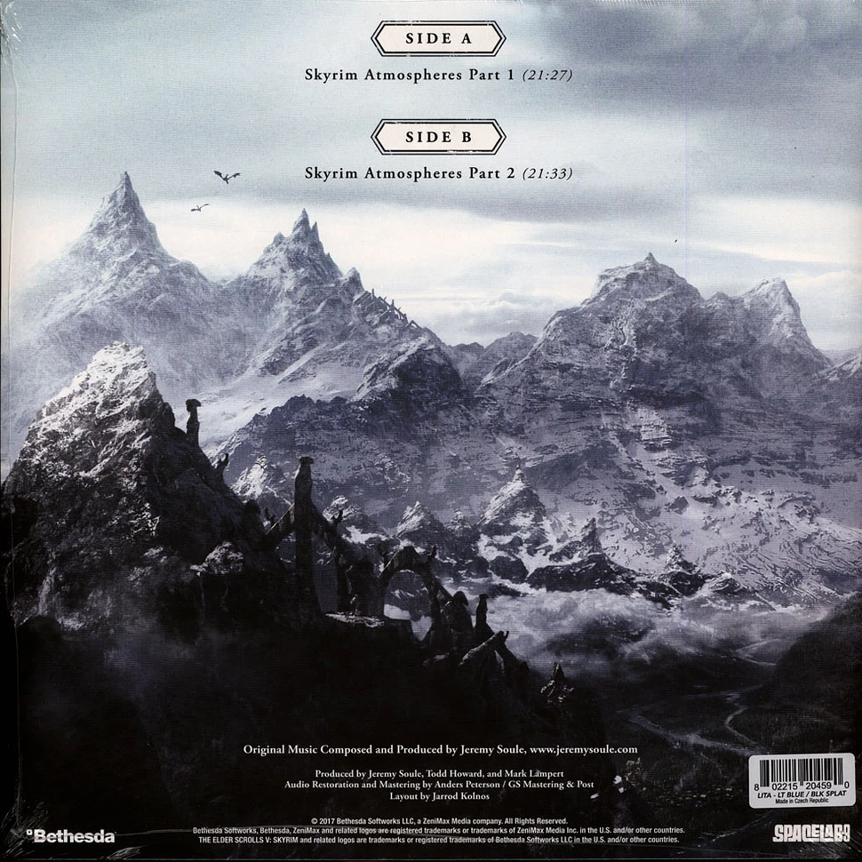 Jeremy Soule - OST The Elder Scrolls V: Skyrim Atmospheres Black ...