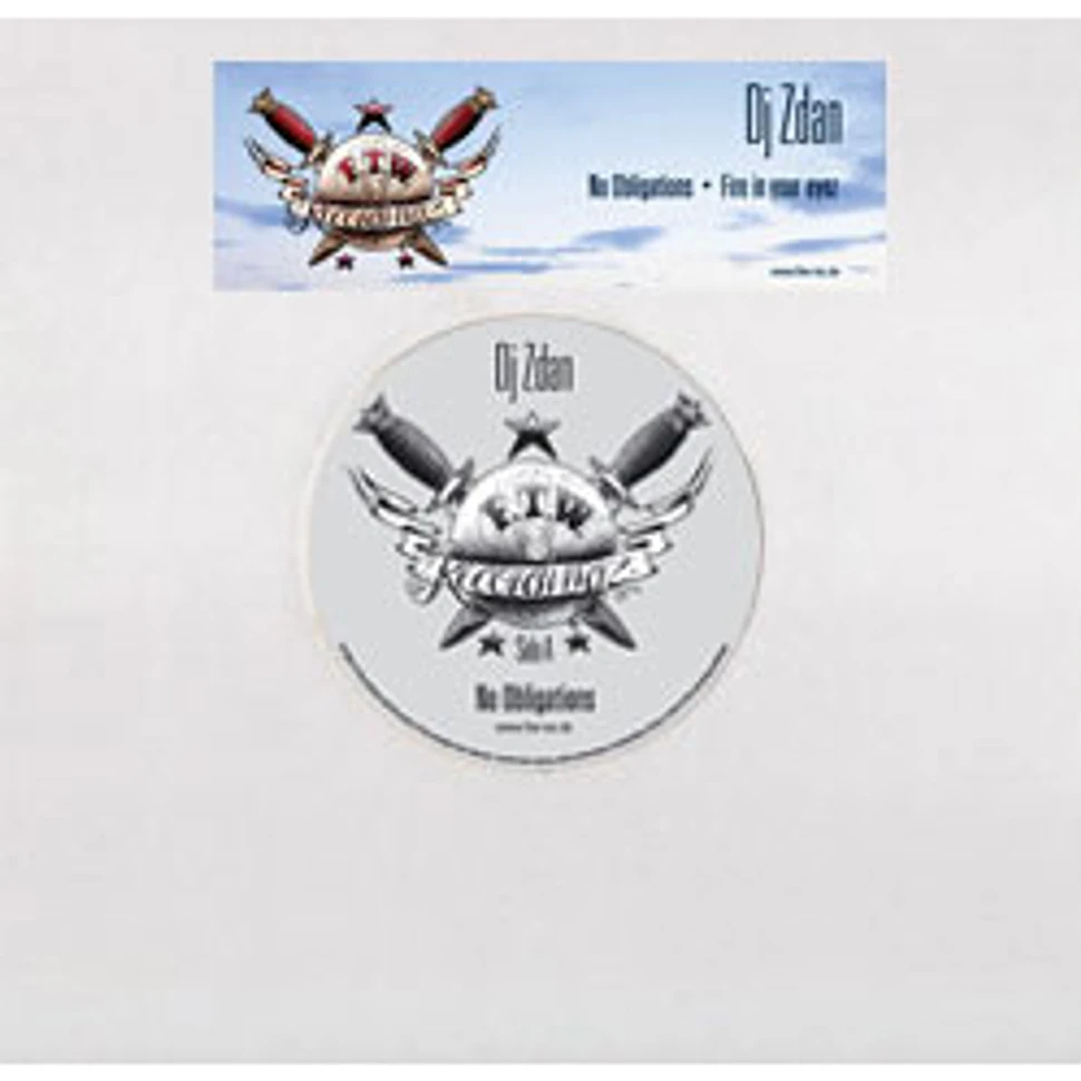 DJ Zdan - No Obligations / Fire In Your Eyez - Vinyl 12" - 2005 - DE ...