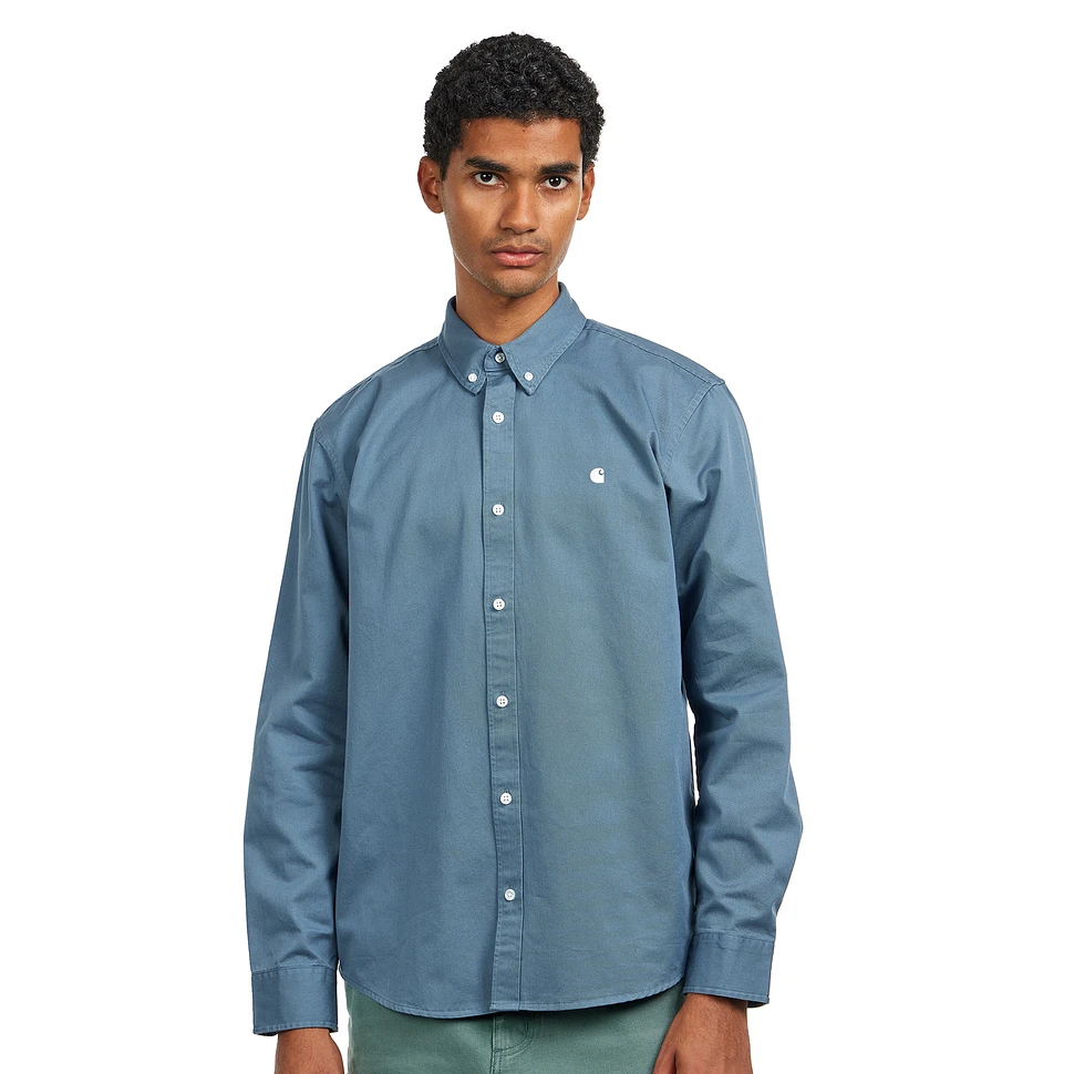 Carhartt WIP - L/S Madison Shirt (Icy Water / Wax) | HHV