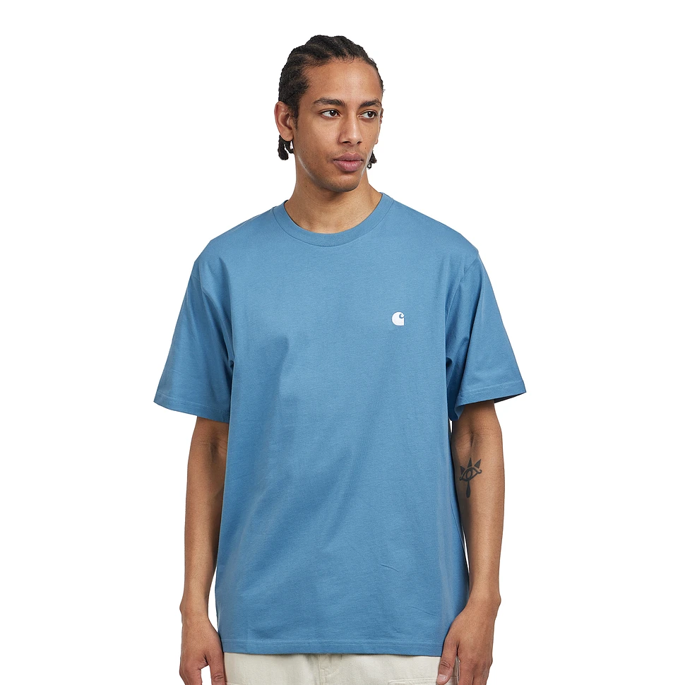 Carhartt WIP - S/S Madison T-Shirt (Icy Water / White) | HHV