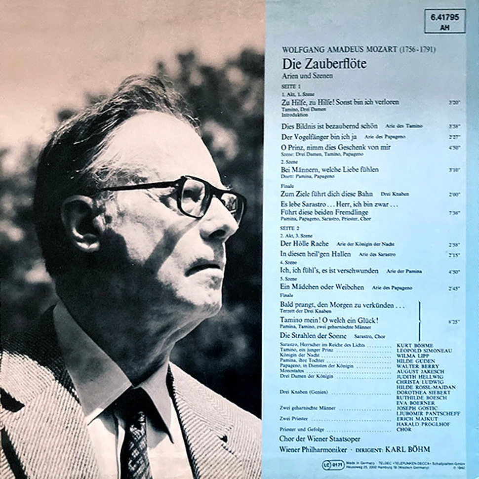 Wolfgang Amadeus Mozart, Hilde Güden, Walter Berry, Wilma Lipp, Kurt ...