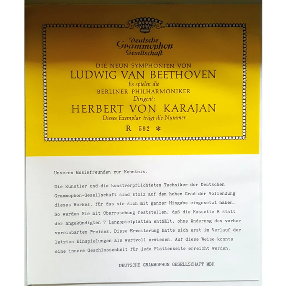 Ludwig van Beethoven – Herbert von Karajan, Berliner Philharmoniker - 9 Symphonien - Vinyl 8LP ...