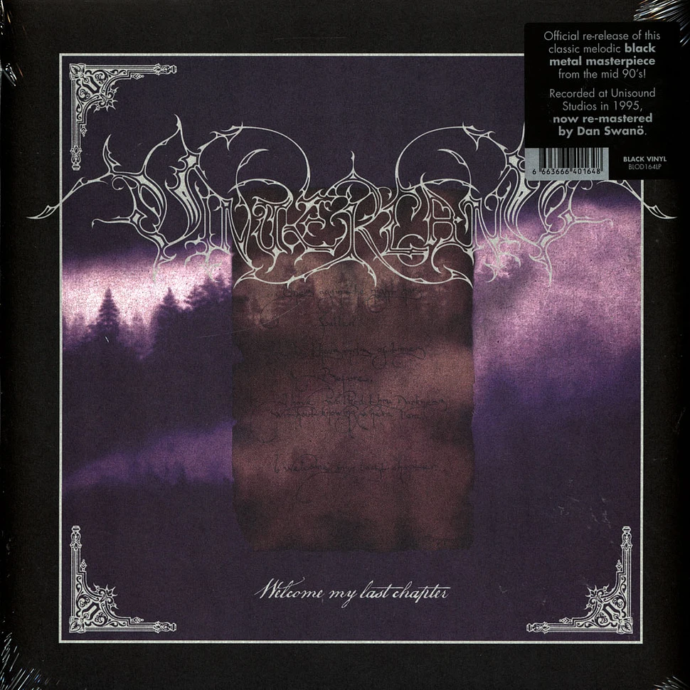 Vinterland - Welcome My Last Chapter - Vinyl LP - 1996 - UK - Reissue | HHV