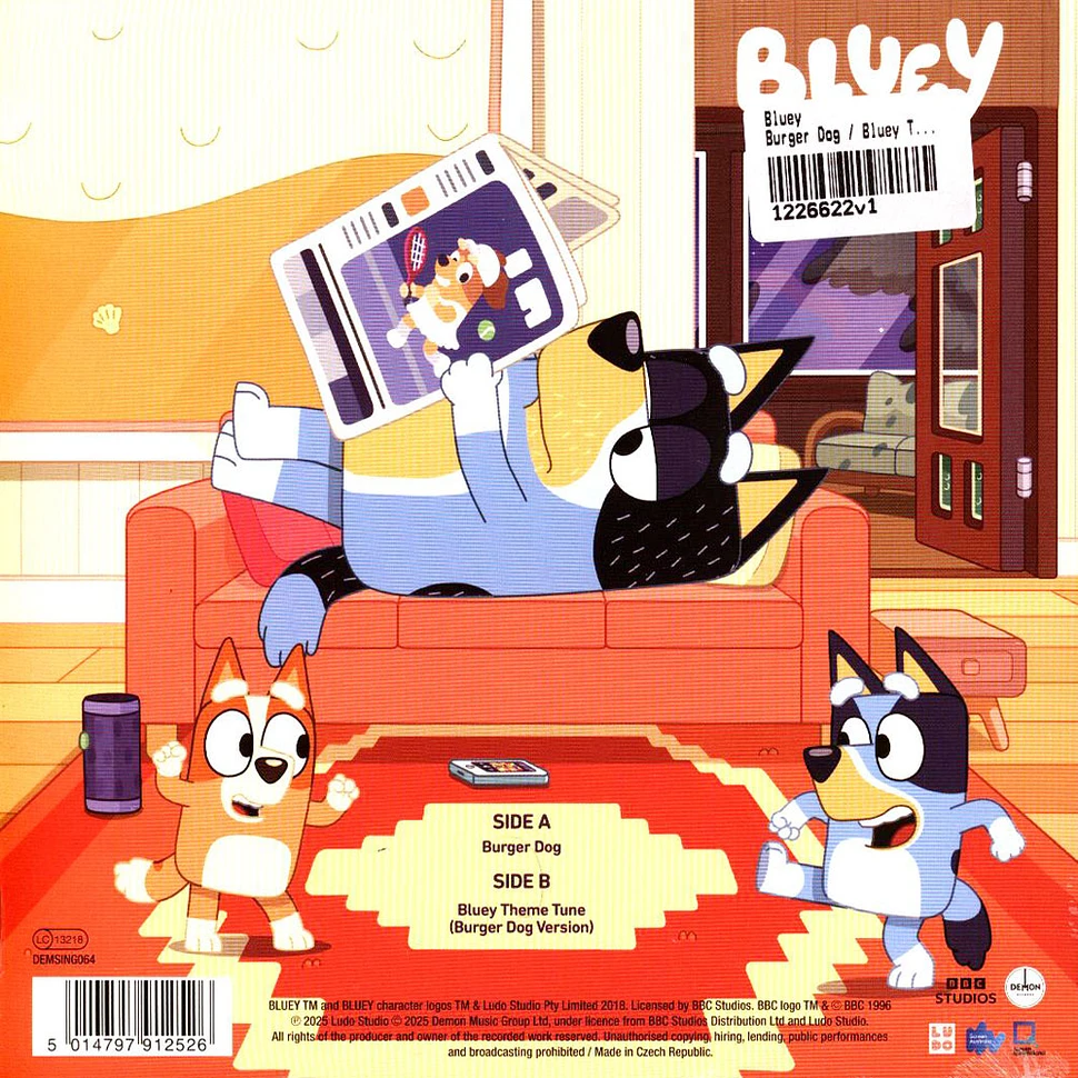 Bluey - Burger Dog / Bluey Theme Tune Record Store Day 2025 Edition ...
