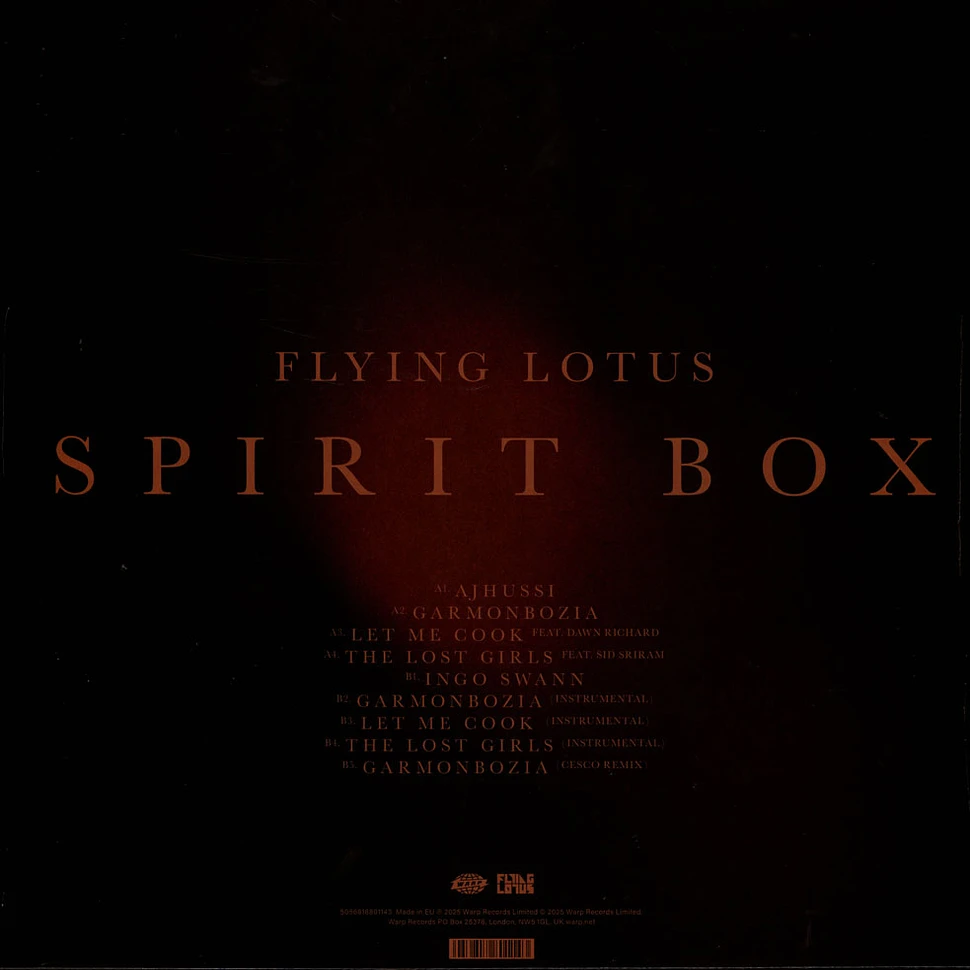 Flying Lotus - Spirit Box Black & Red Marbled Vinyl Record Store Day ...