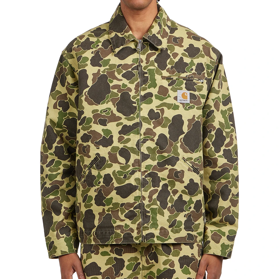 Carhartt WIP - Duck Detroit Jacket "Dearborn" Canvas, 12 oz (Camo Duck ...