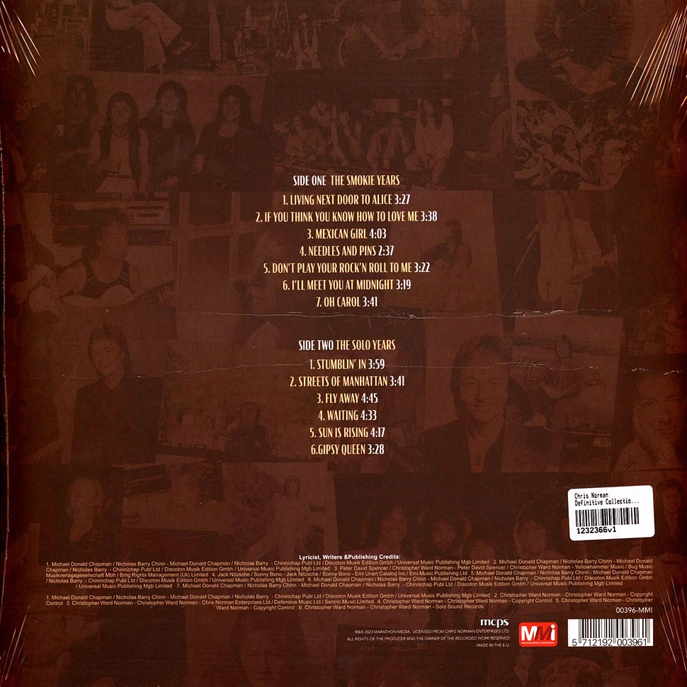 Chris Norman - Definitive Collection:Smokie And Solo Years - Vinyl LP ...