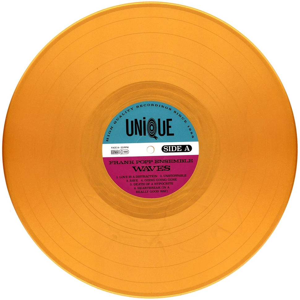 Frank Popp Ensemble - Waves HHV Exclusive Gold Vinyl Edition - Vinyl LP ...