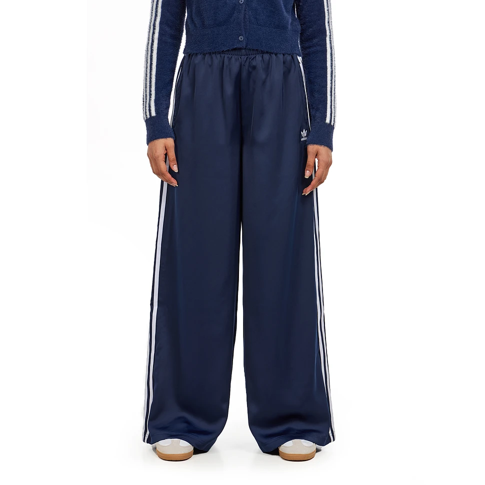 adidas - Adicolor Satin Wide Leg Track Pants (Night Indigo) | HHV