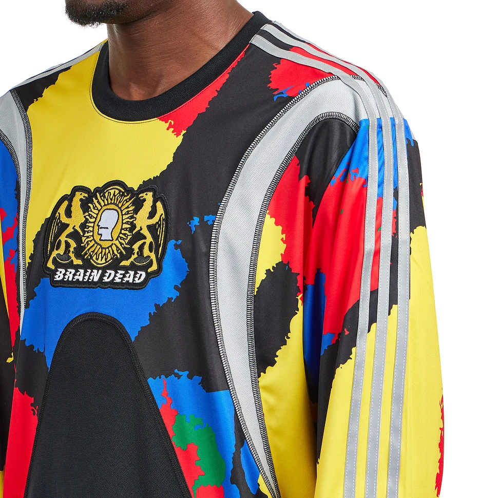 adidas x Brain Dead - Brain Dead Long Sleeve (Black / Equipment Yellow ...
