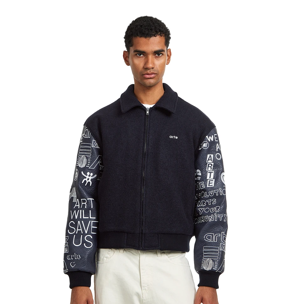 Arte Antwerp - Art Saves College Jacket (Navy) | HHV