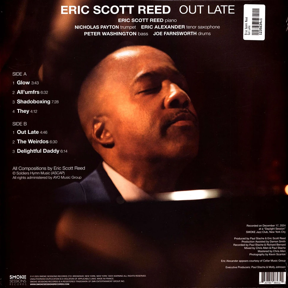 Eric Scott Reed - Out Late - Vinyl LP - 2025 - Original | HHV